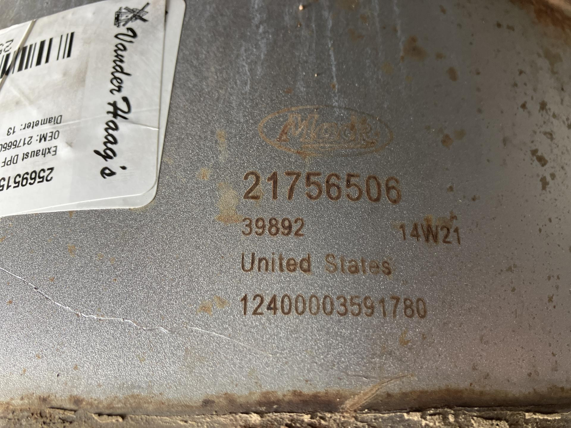 21756506 | Mack MP7 Exhaust DPF Filter for Sale