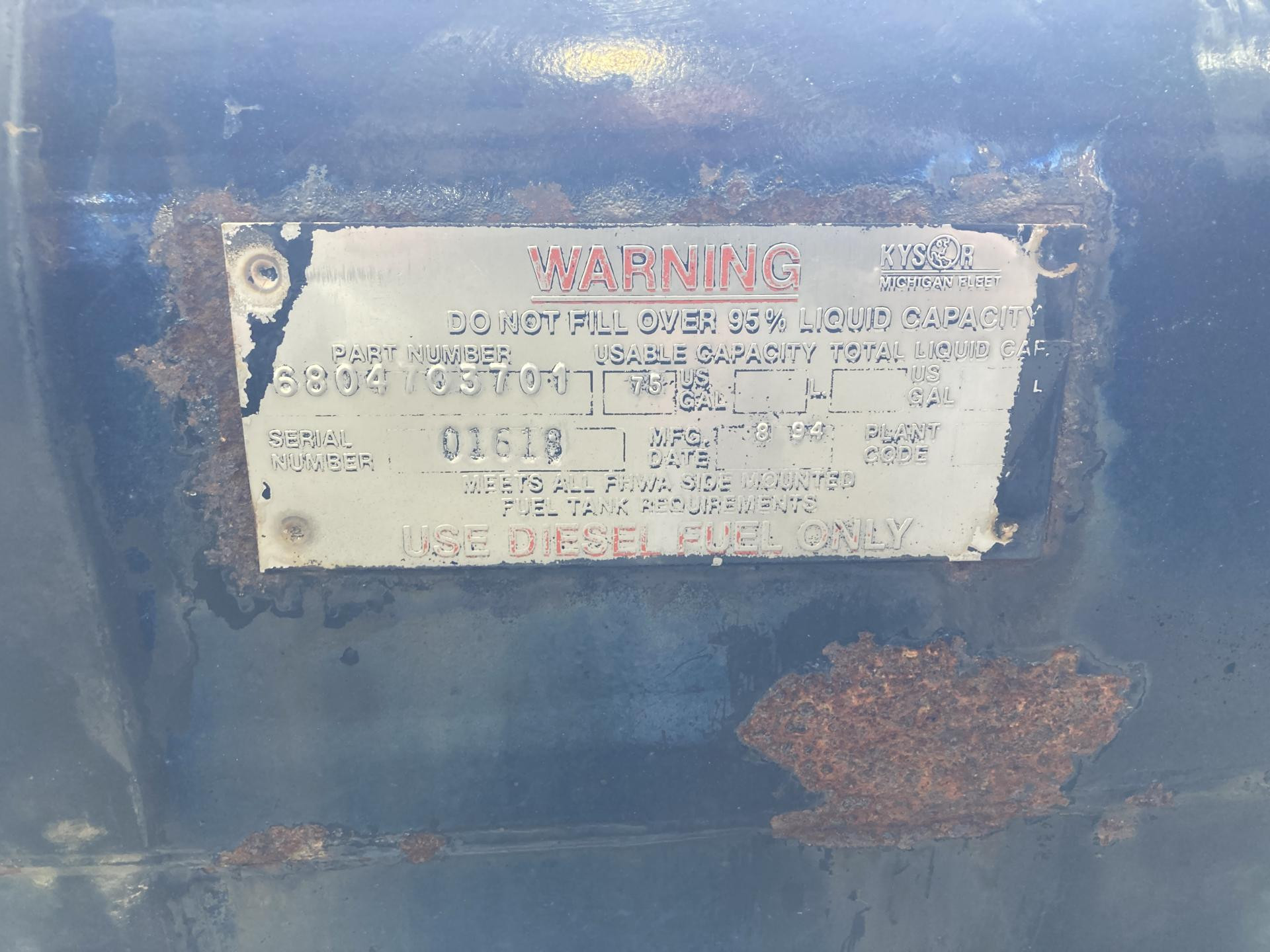 Freightliner FL70 Fuel Tank for Sale