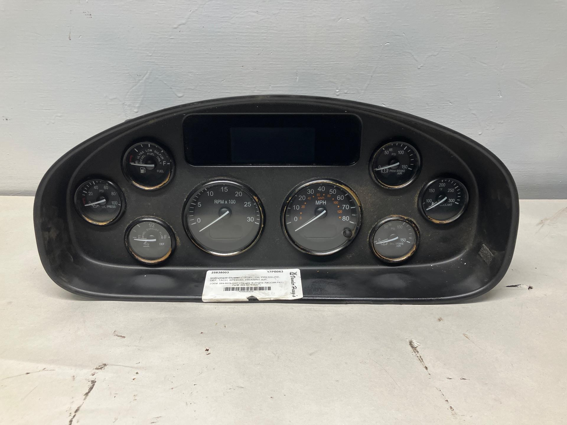 S64-6075-0201 | Peterbilt 337 Speedometer Instrument Cluster for Sale