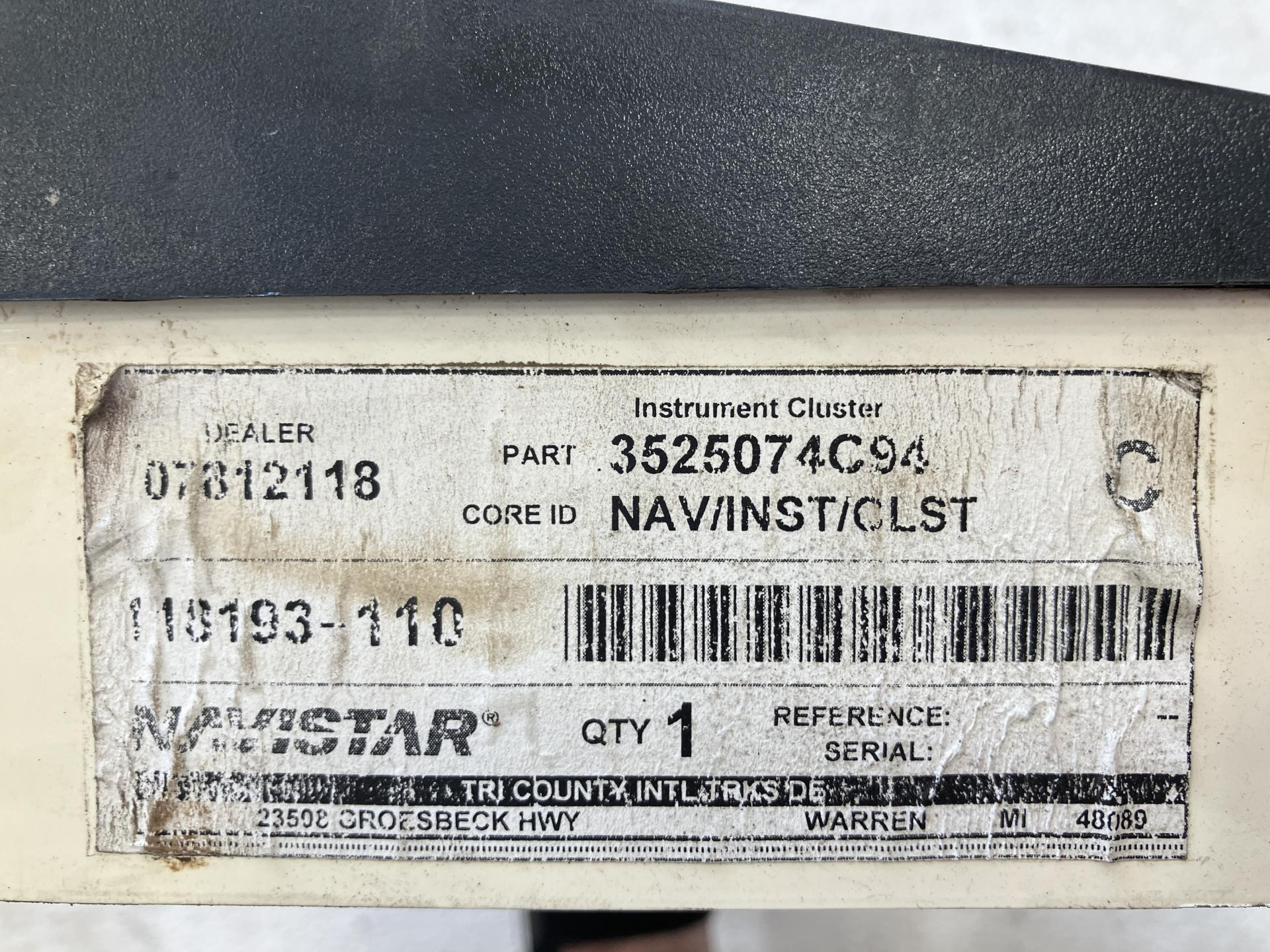 3525074C94 | International 4700 Speedometer Instrument Cluster for Sale