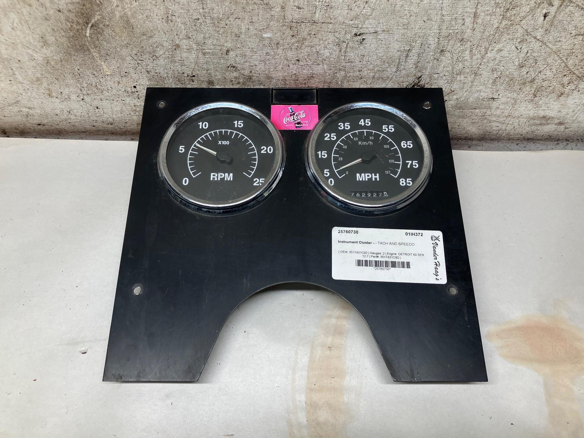 3517431C92 | International 9100 Speedometer Instrument Cluster for Sale