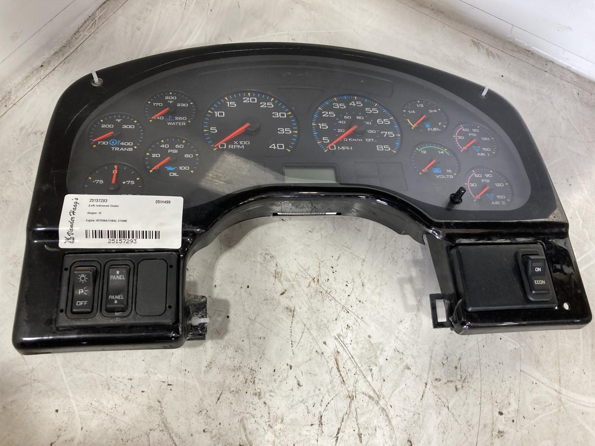 3587198F93 | International CE Speedometer Instrument Cluster for Sale