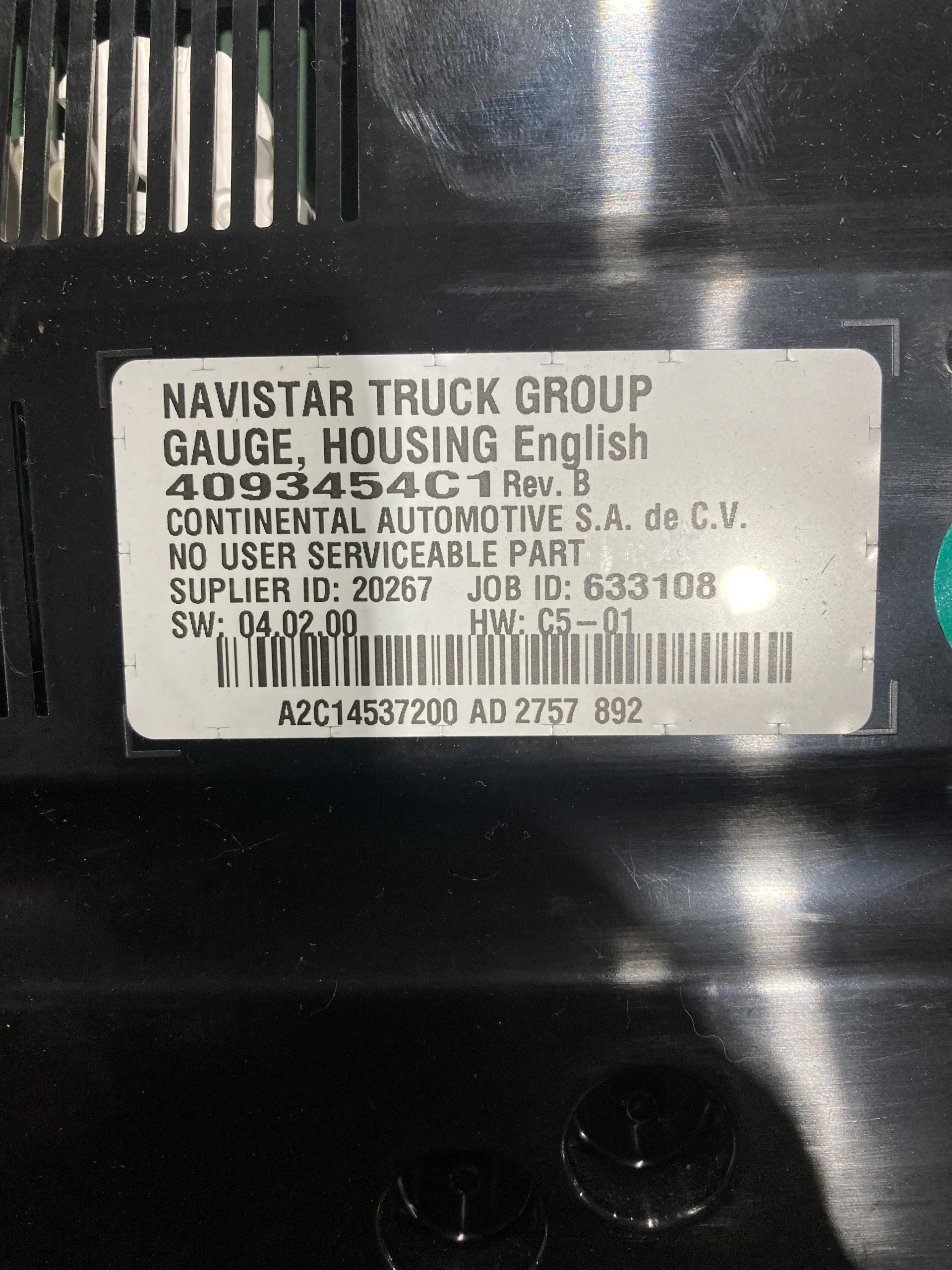 4062877C1 | International LT Speedometer Instrument Cluster for Sale