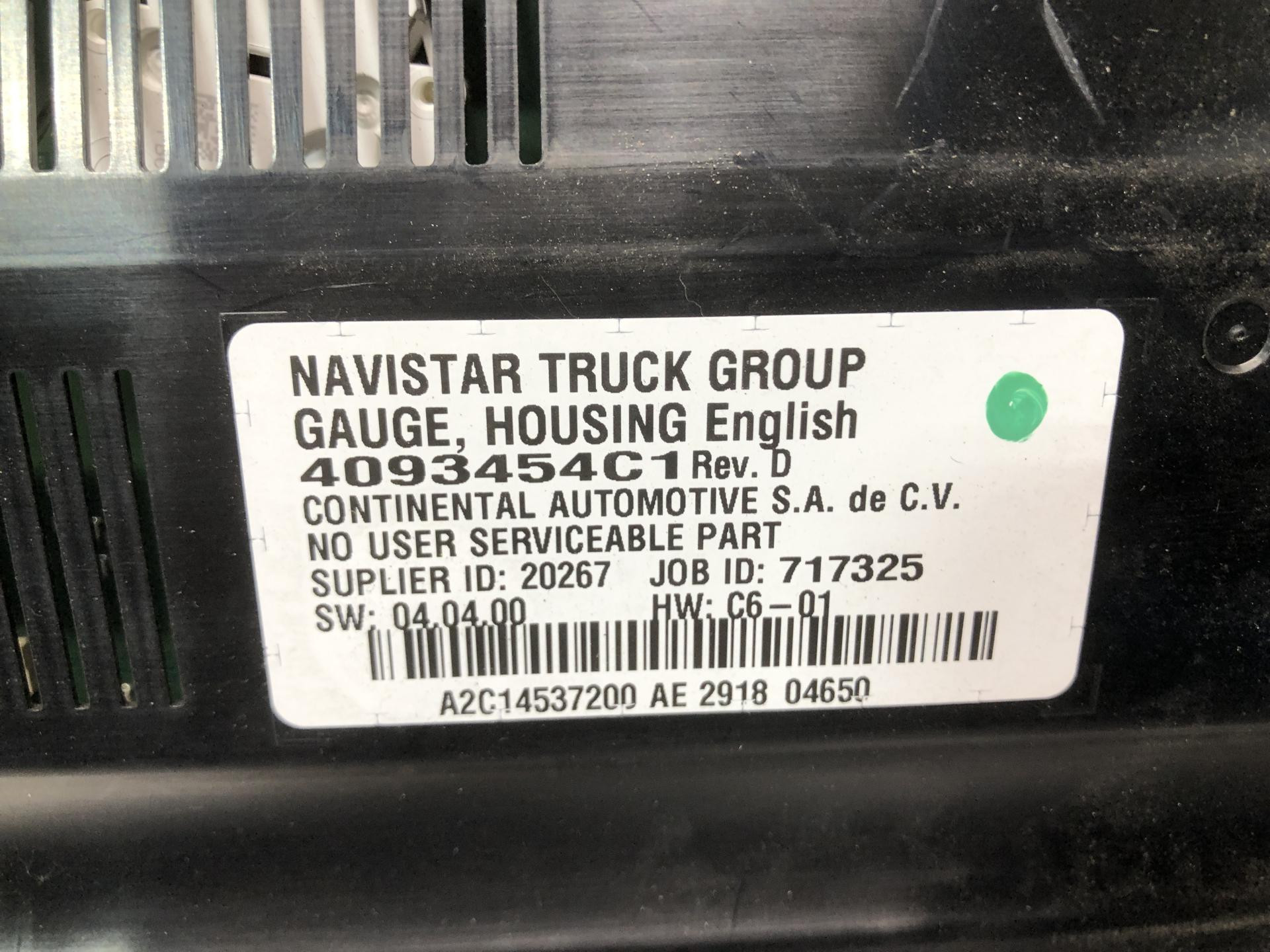 4093454C1 | International LT Speedometer Instrument Cluster for Sale