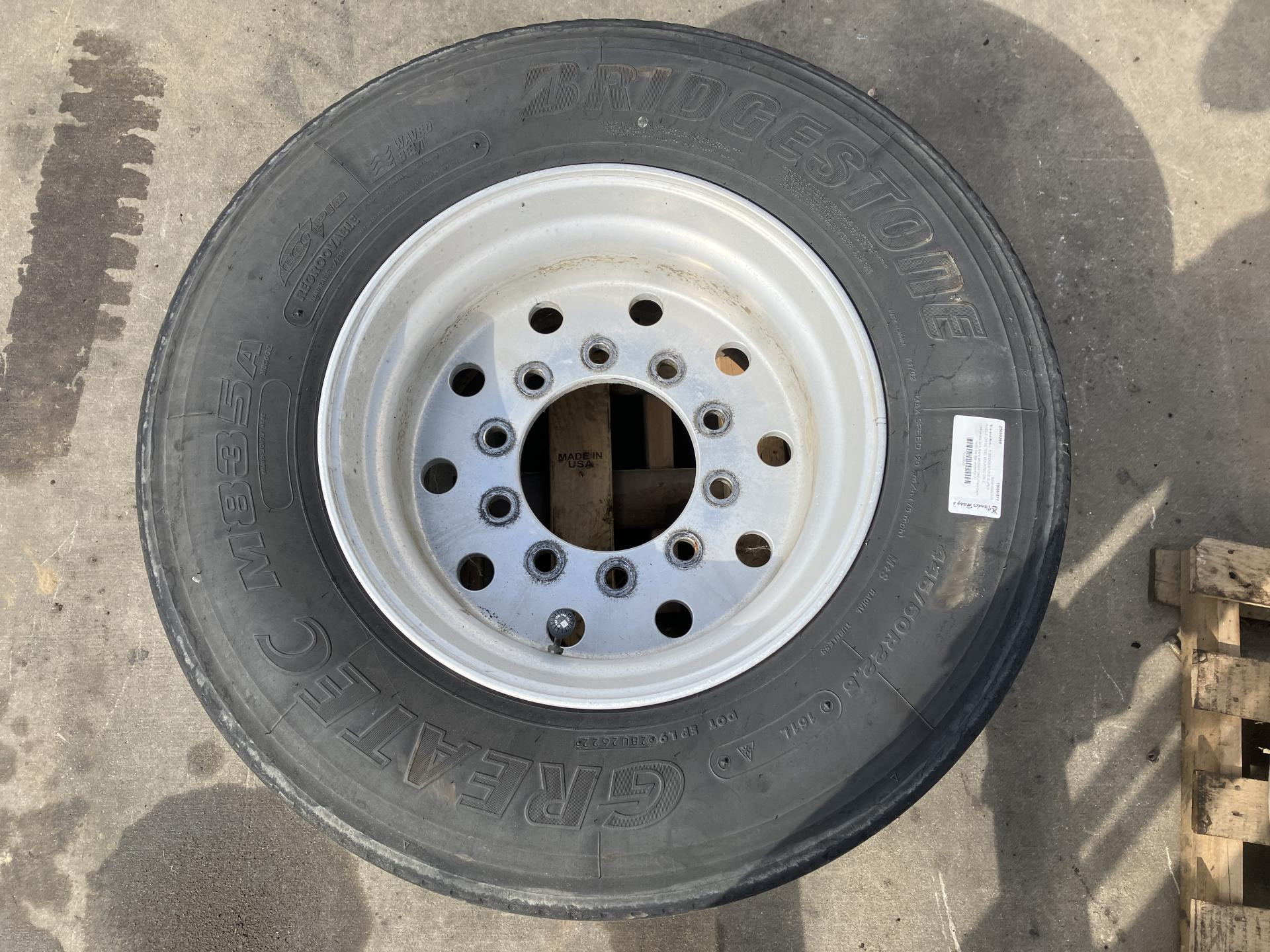 Pilot 22.5 STEEL Tire and Rim for Sale
