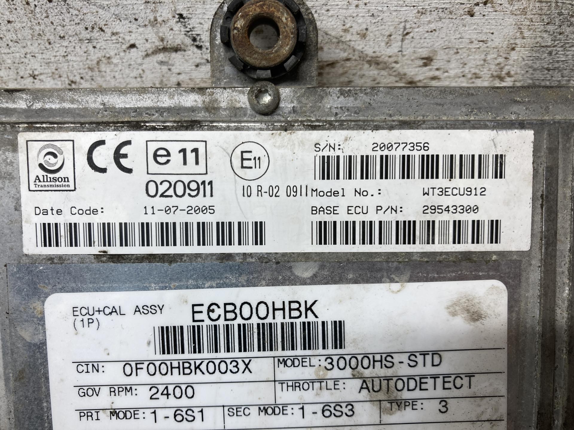 2077356 | Allison 3000 HS TCM | Transmission Control Module for Sale