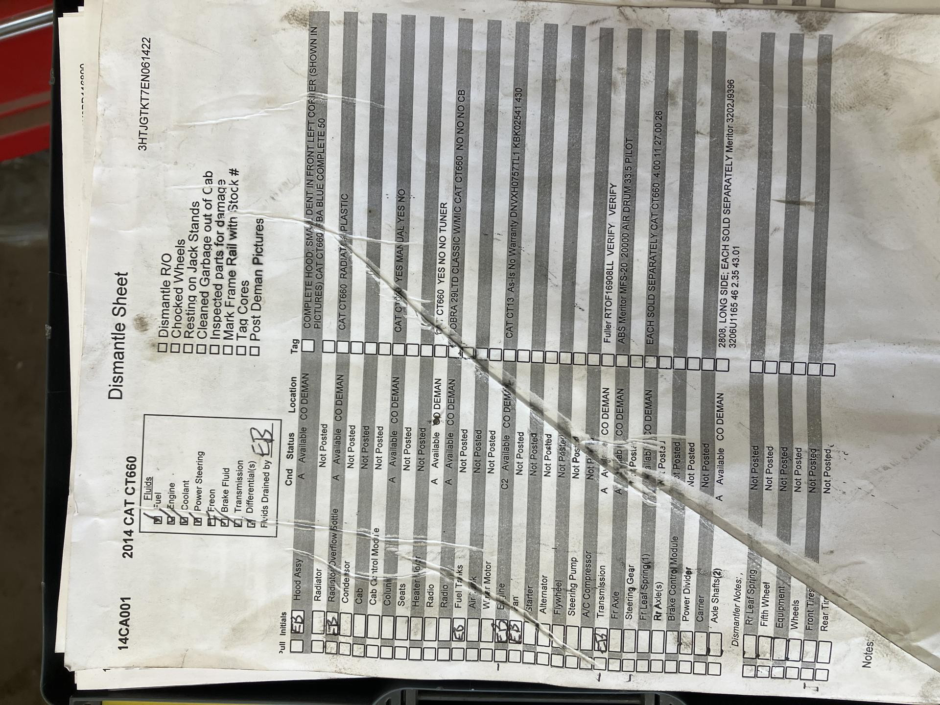 CAT CT660 Parts Unit for Sale
