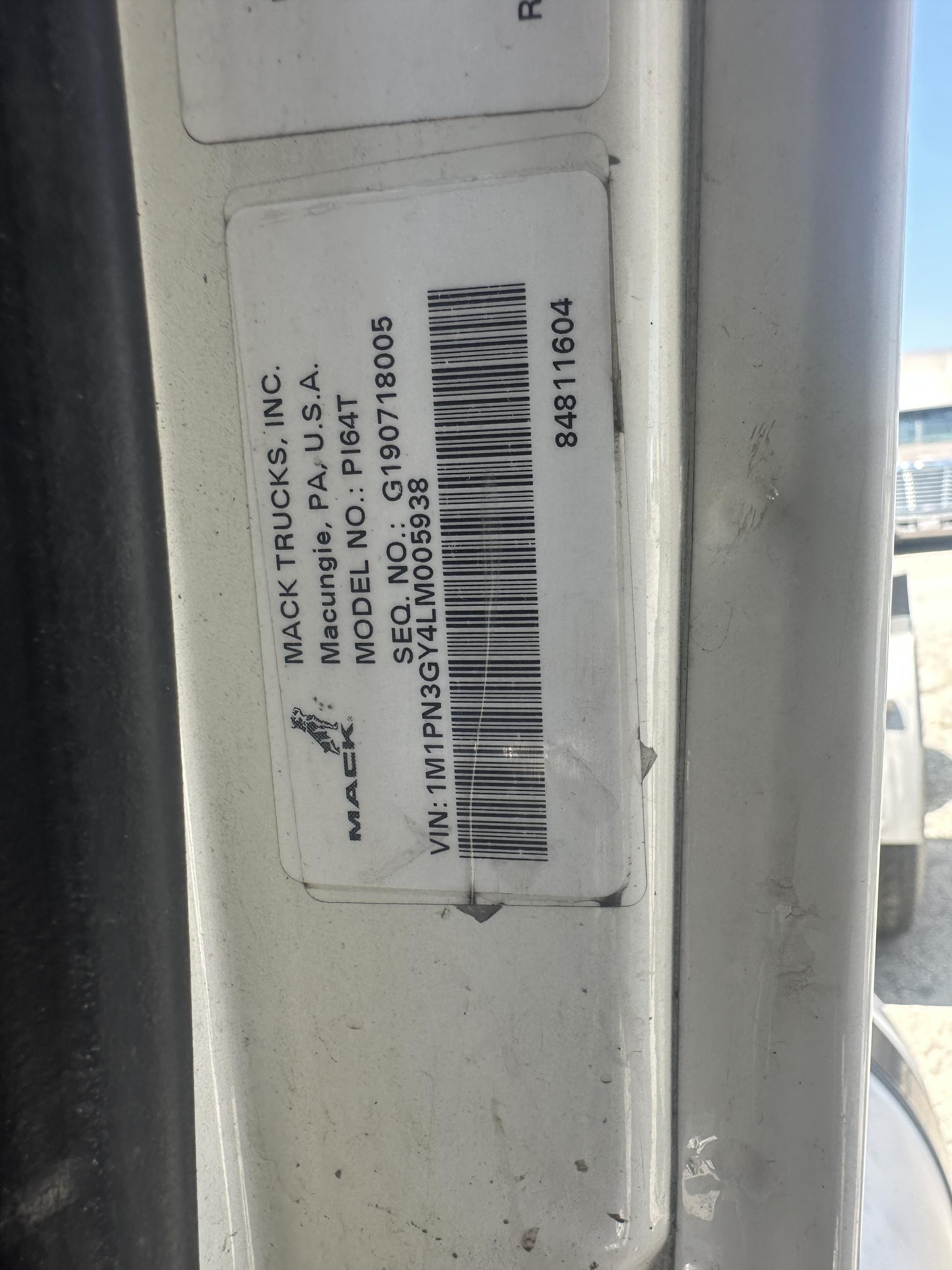 Mack PINNACLE Hood Shock for Sale