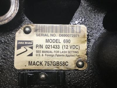 Jacobs Engine Brake 021433 Engine Brake | Exhaust Brake for Sale