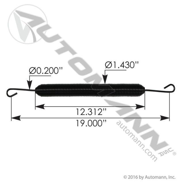 104.1369 | Peterbilt 379 Hood Spring for Sale