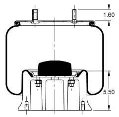 S13160 | Triangle Spring AS8317 Air Spring for Sale